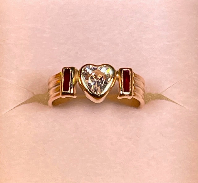 Austrian Crystal Heart Ring - XR192 – SUNSHINE JY